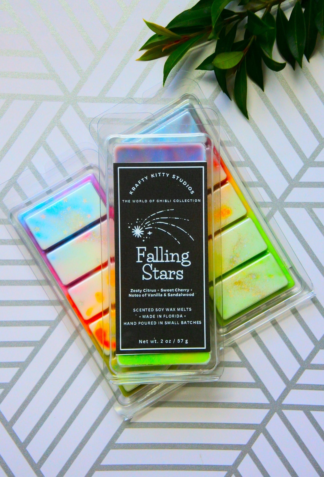 Falling Stars Zesty Citrus Sweet Cherries Vanilla & Sandalwood Natural ...