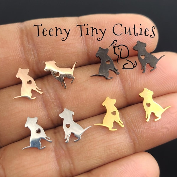 Pierced Earring Dog - Etsy