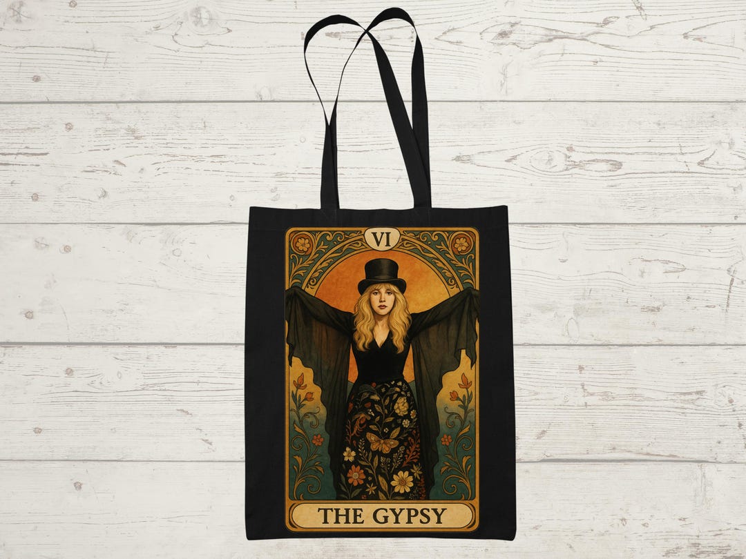 The Gypsy Tarot Card Tote, Steevviee Nickss, Boho Rock Bag - Etsy