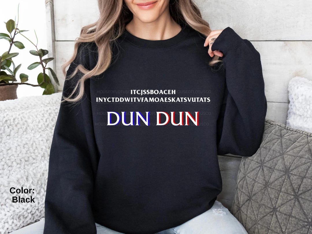 SVU Intro Dun Dun Crewneck Olivia Benson Fans True Crime Sweatshirt Law ...