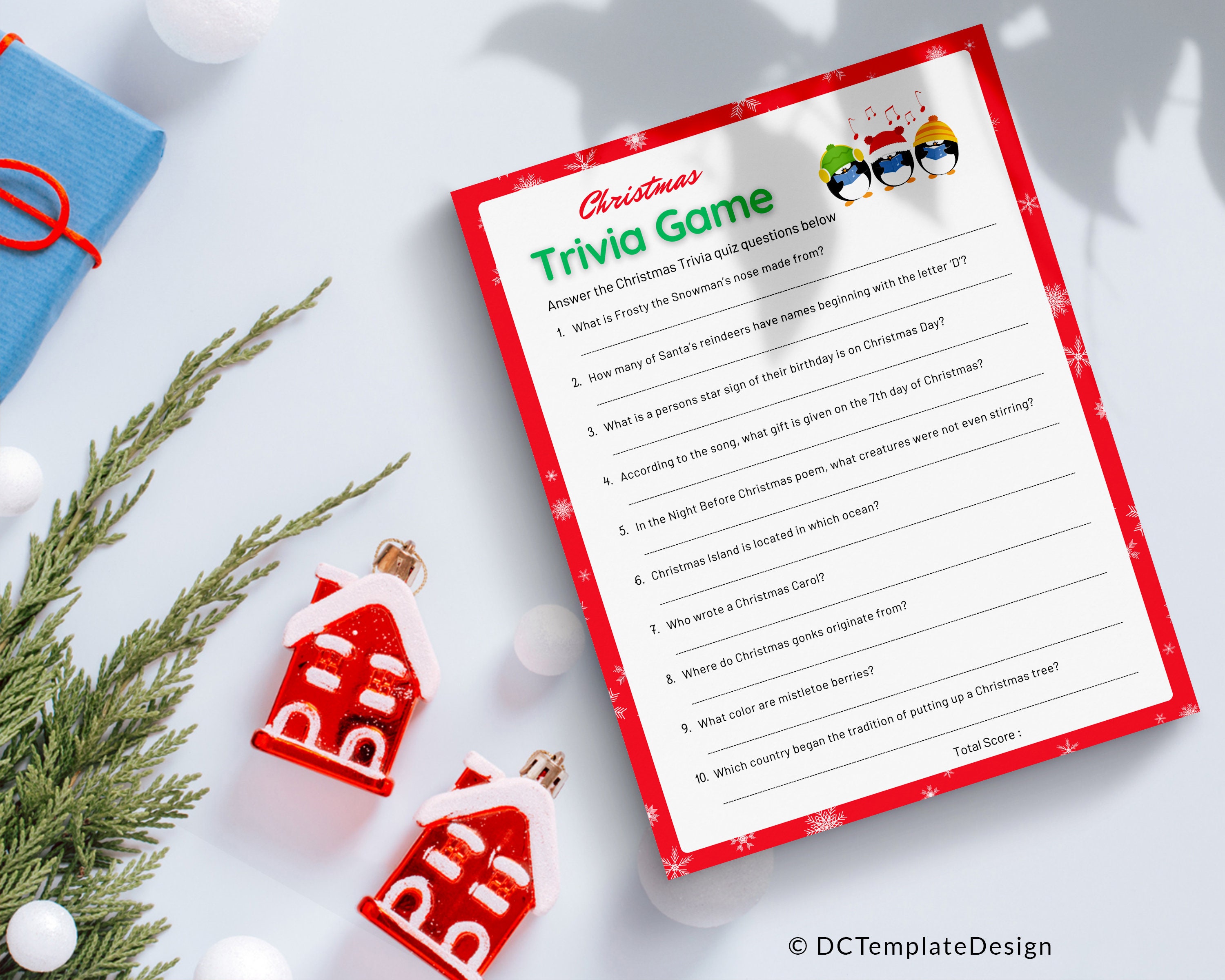 Christmas Trivia Quiz Game, Christmas Games Kids, Family Christmas Quiz ...