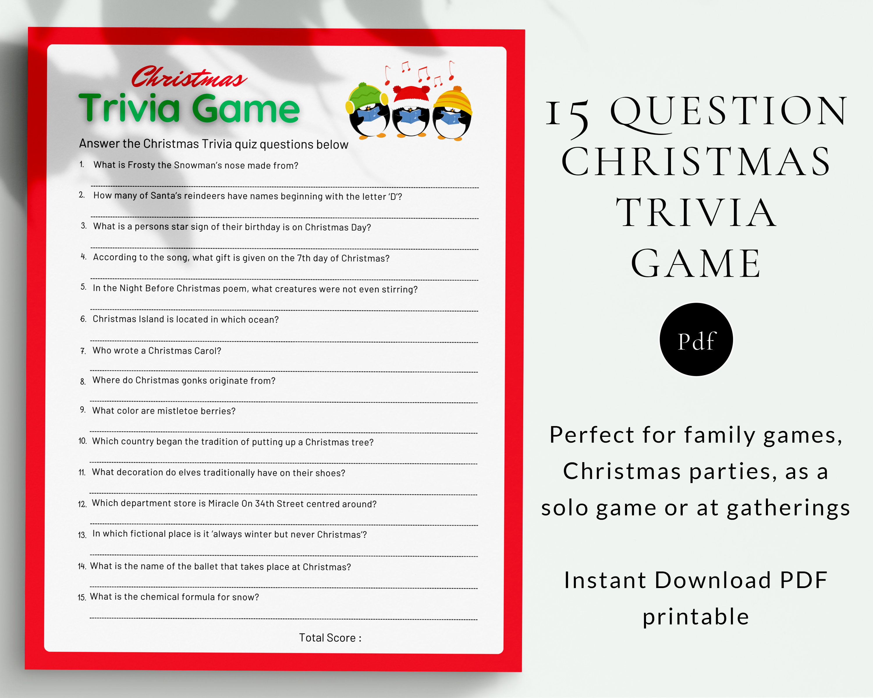 Christmas Trivia Game, Fun Christmas Games, Christmas Games Ideas ...
