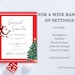 Christmas Secret Santa Invitation Template, Holiday Gift Exchange ...