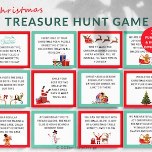 Christmas Treasure Hunt Game Printable Christmas Party Games Ideas ...