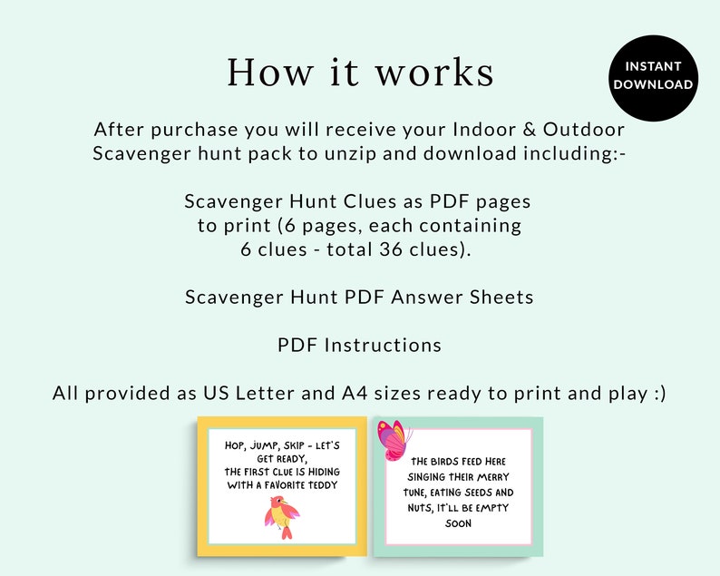 Scavenger Hunt Game, Outdoor Scavenger Hunt Indoor Scavenger Hunt ...