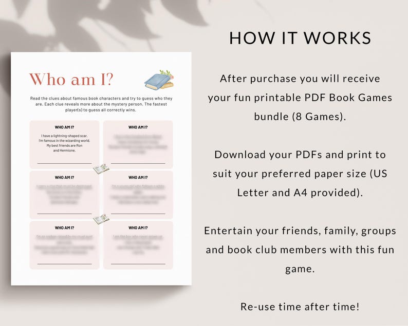 Book Club Game Bundle Printable Reading Group Activities Book Club ...