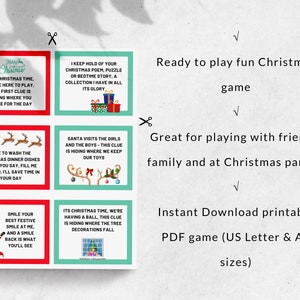 Christmas Treasure Hunt Game Printable Christmas Party Games Ideas ...