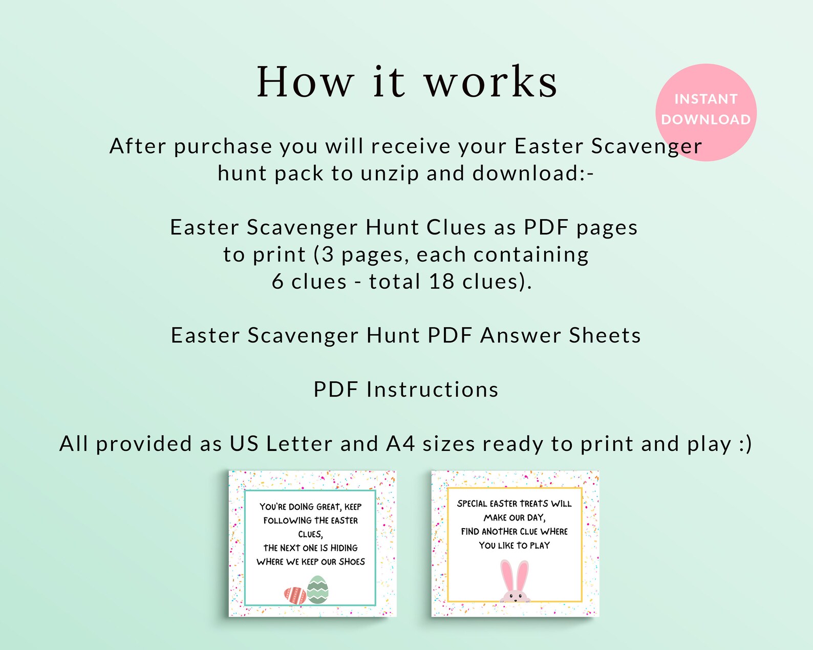 Indoor Easter Scavenger Hunt for Kids, Indoor Easter Treasure Hunt ...