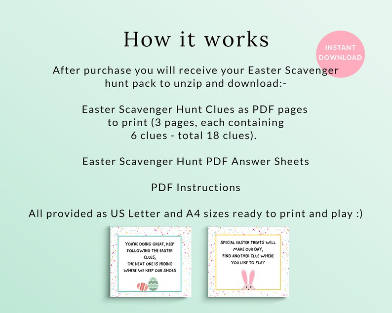Indoor Easter Scavenger Hunt for Kids, Indoor Easter Treasure Hunt ...