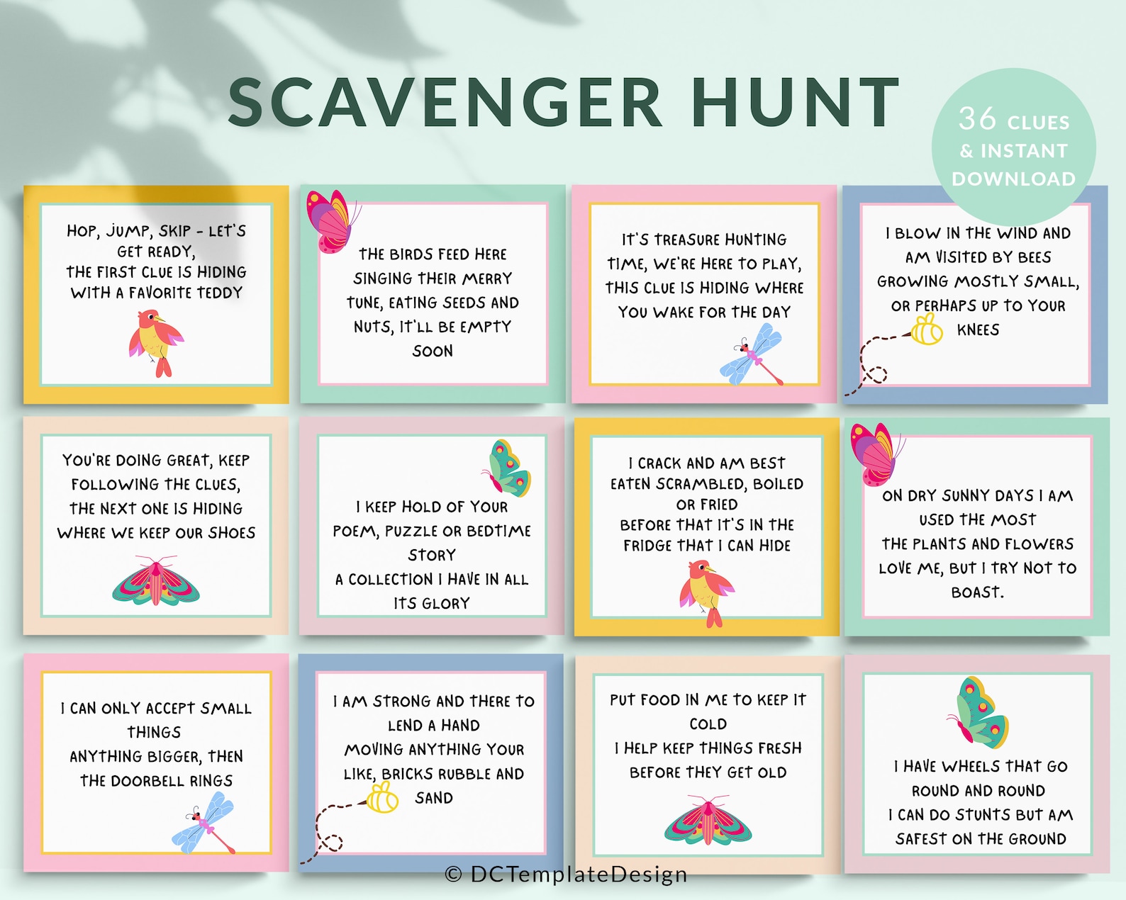 Scavenger Hunt Game, Outdoor Scavenger Hunt Indoor Scavenger Hunt ...