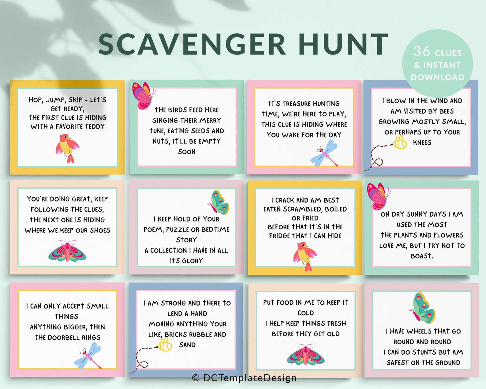 Scavenger Hunt Game, Outdoor Scavenger Hunt Indoor Scavenger Hunt ...