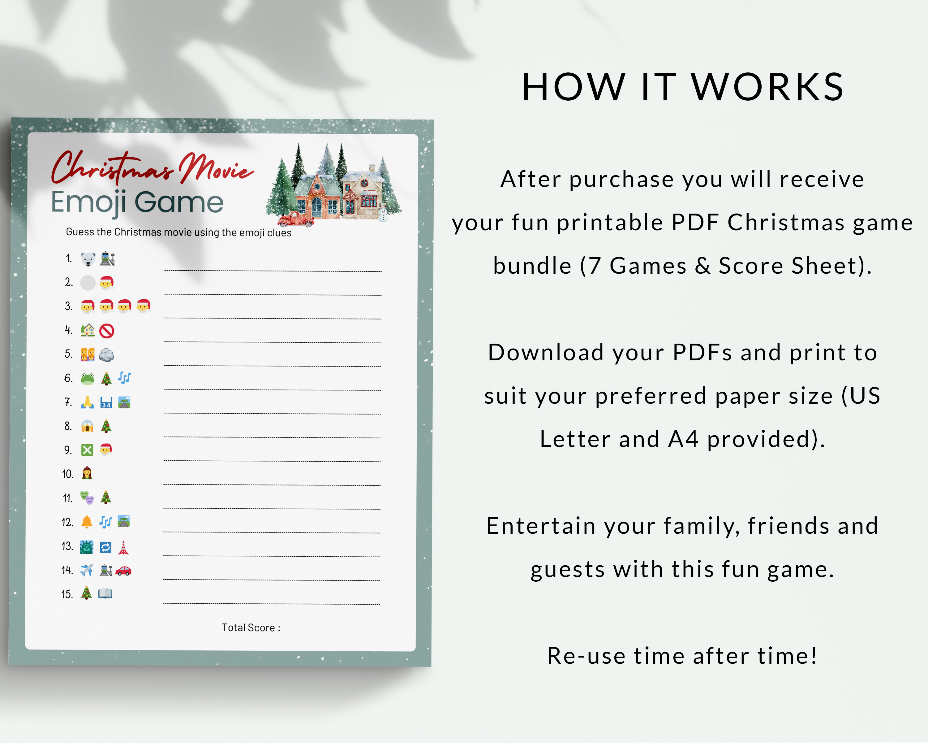 Christmas Game Bundle Printable Christmas Party Games, Christmas Family ...
