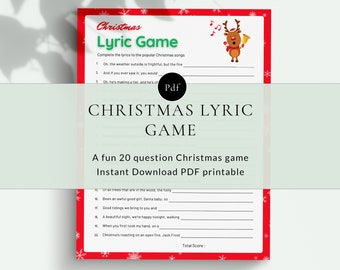 Christmas Crossword Puzzle Party Game Printable Holiday Party - Etsy