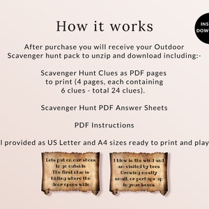 Outdoor Scavenger Hunt Clues Scavenger Hunt Game Fun Scavenger Hunt ...