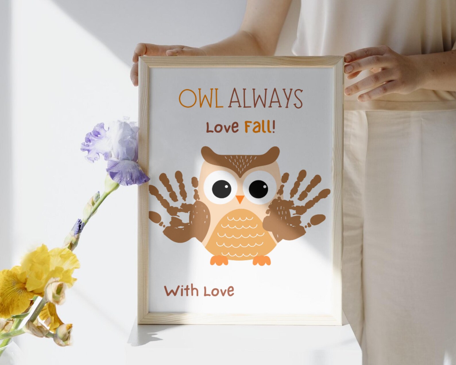 Fall Handprint Crafts, Fall Preschool Activity, Toddler Activity Fall ...