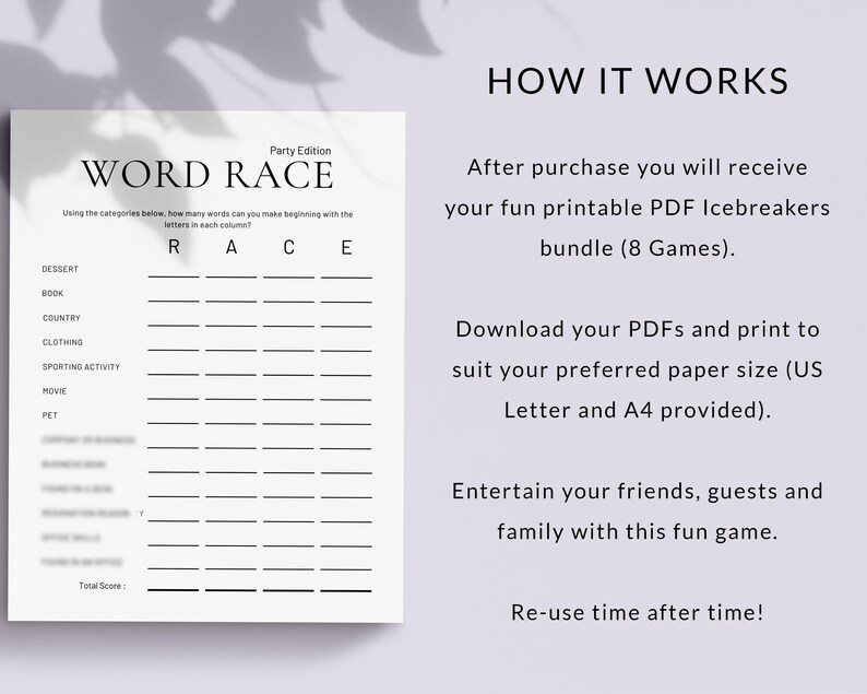 Ice Breaker Games Bundle Printable Conversation Starters, Icebreaker ...