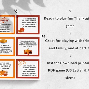Thanksgiving Treasure Hunt Game Printable, Thanksgiving Party Games ...