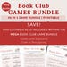 Book Club Game Bundle Printable Reading Group Activities Book Club ...