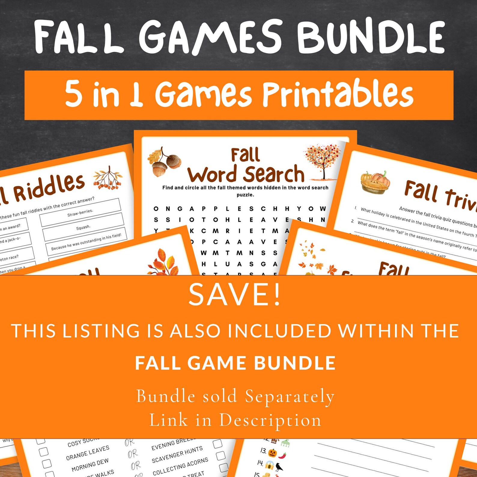 Fall Party Game, Fall Jokes, Autumn Riddles for Kids, Fall Ladies Games ...
