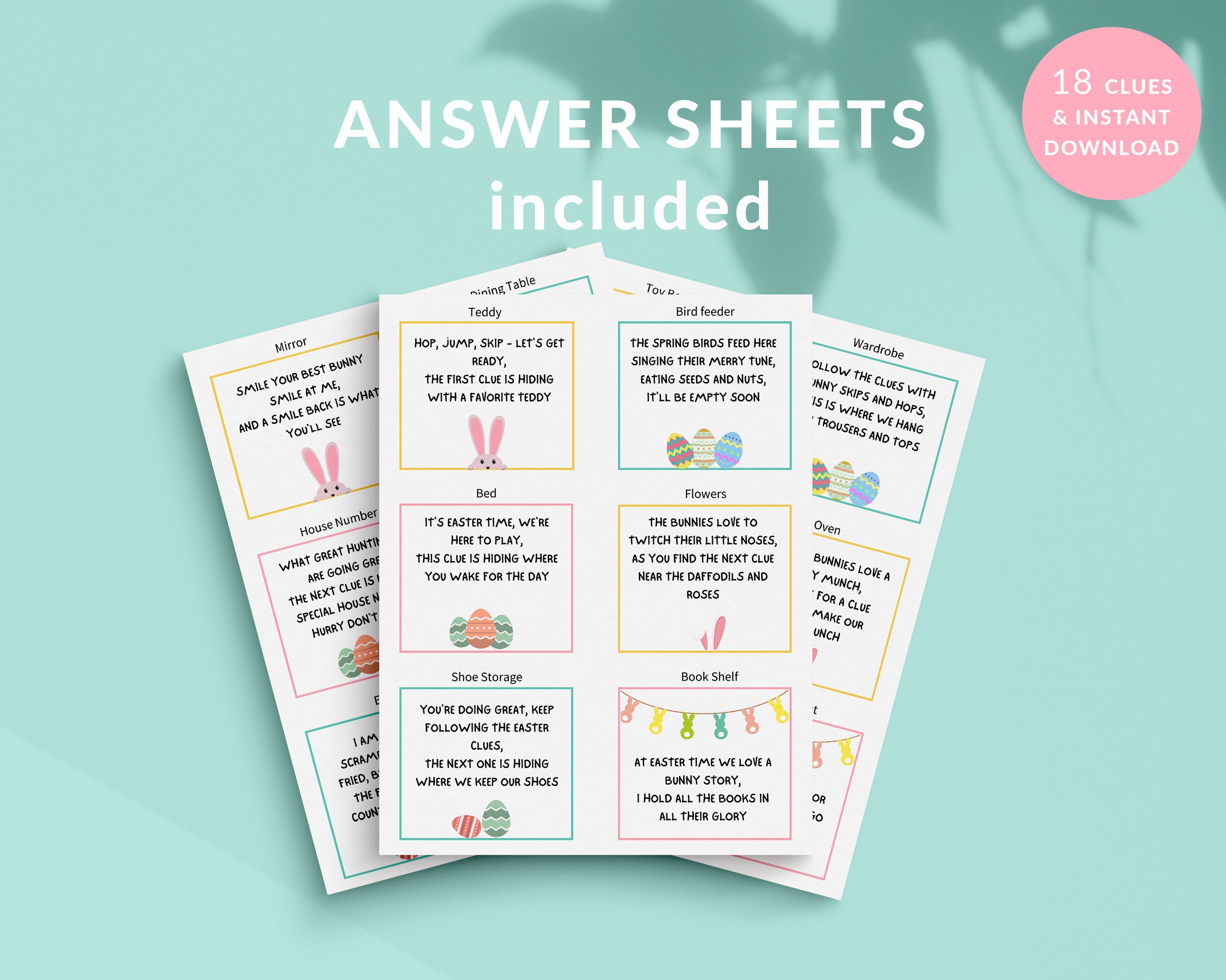 Easter Egg Hunt for Kids, Easter Scavenger Hunt for Kids, Easter Hunt ...