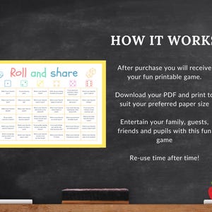 Roll and Tell Game, Dicebreaker for Kids, Back to School Icebreaker ...