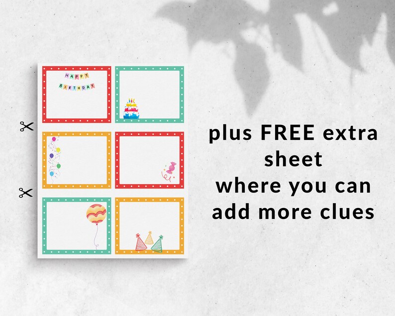 Birthday Treasure Hunt Game Printable, Birthday Party Games Ideas ...