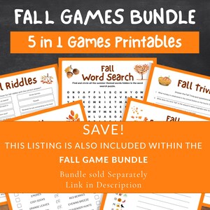 Fall Trivia Game, Autumn Trivia for Kids, Fall Classroom Activity ...