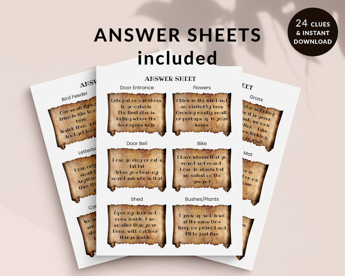 Outdoor Scavenger Hunt Clues Scavenger Hunt Game Fun Scavenger Hunt ...