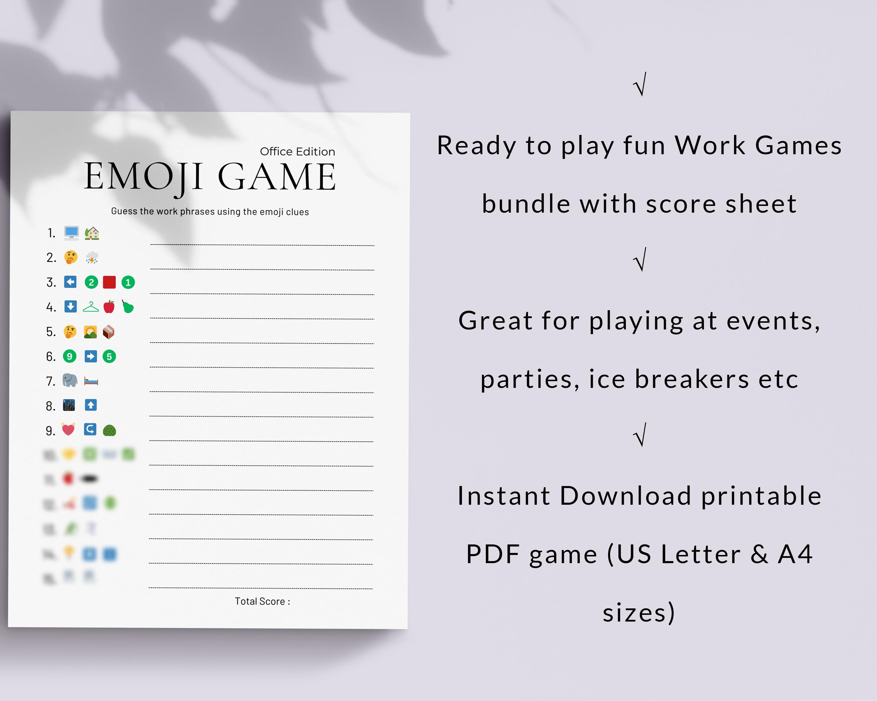 Office Party Games Bundle, Work Party Games Printable, Staff Party ...