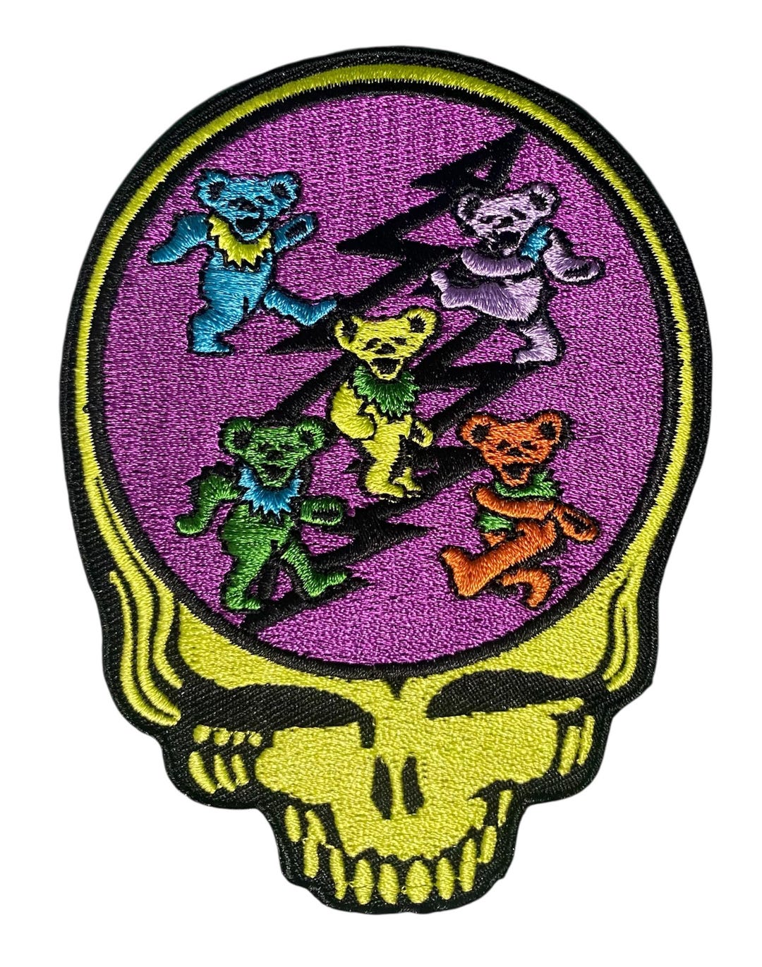Grateful Dead Inspired Stealie Patch 4x3 – Dancing/marching Bears Patch ...