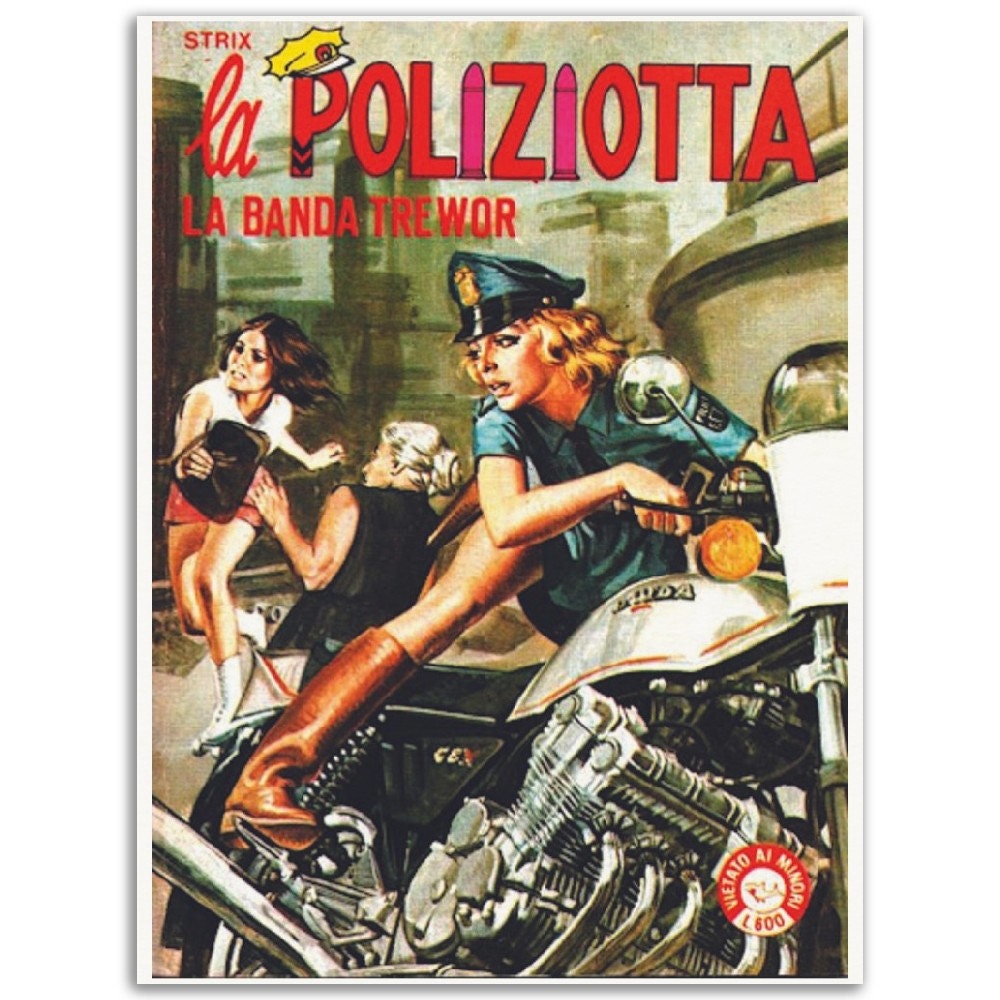 La POLIZIOTTA Comix "la BANDA Trewor" Italian Fumetti Pulp Comic Book ...