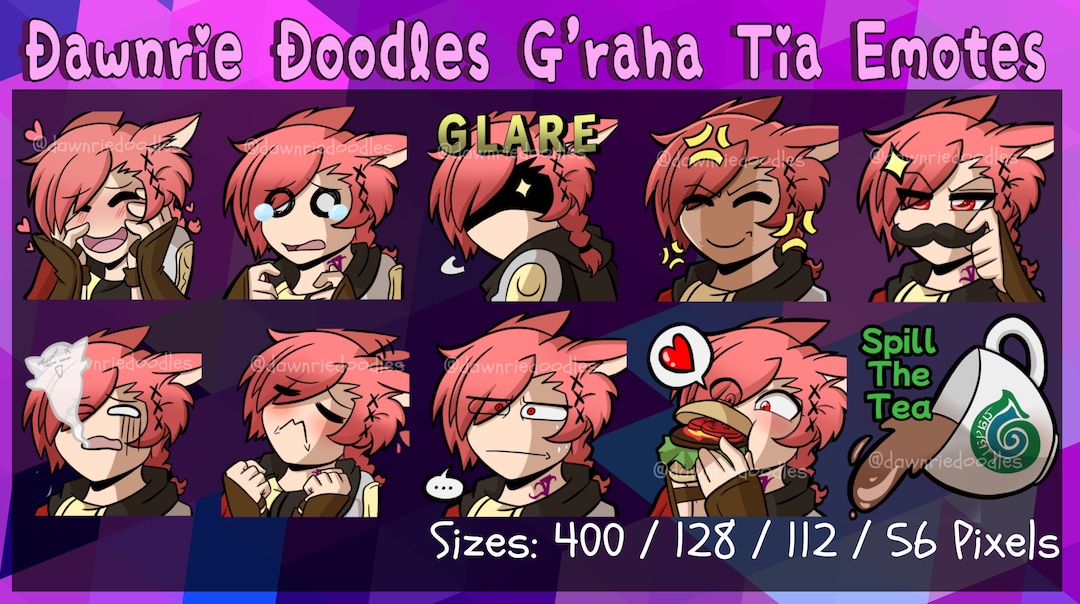 FFXIV G'raha Tia Emote Set - Etsy