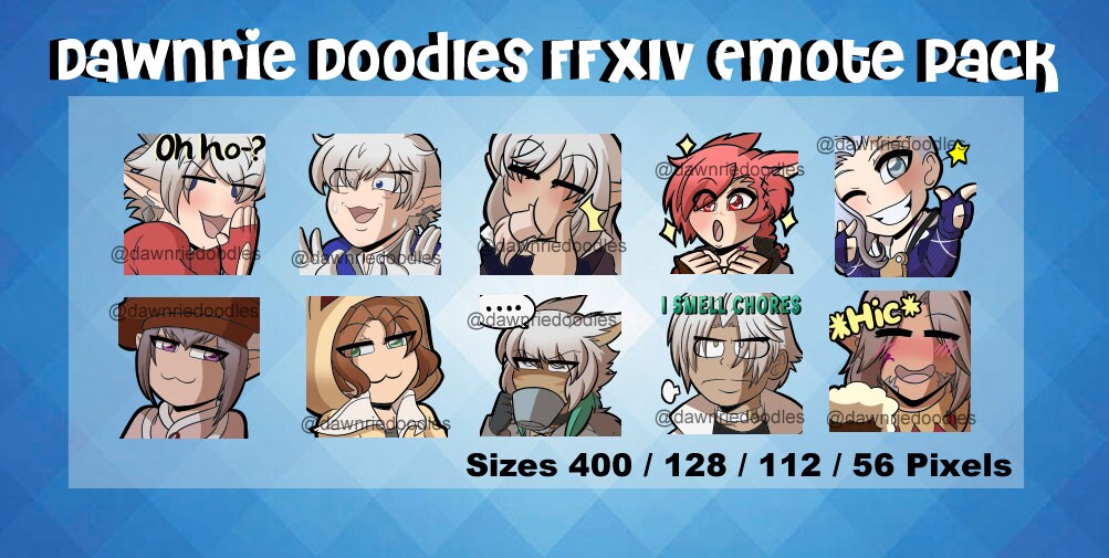 Ffxiv Emote Pack 1 Etsy