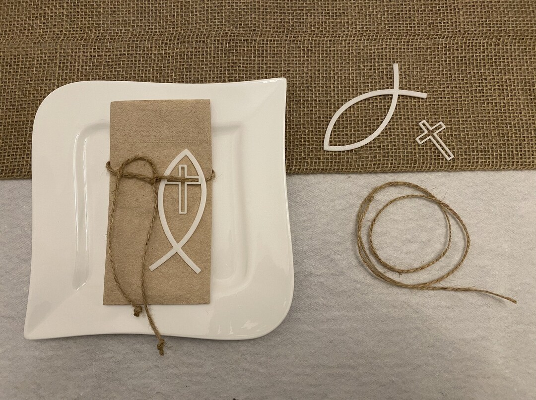 Napkins Decoration, Communion, Confirmation, Baptism, Confirmation - Etsy