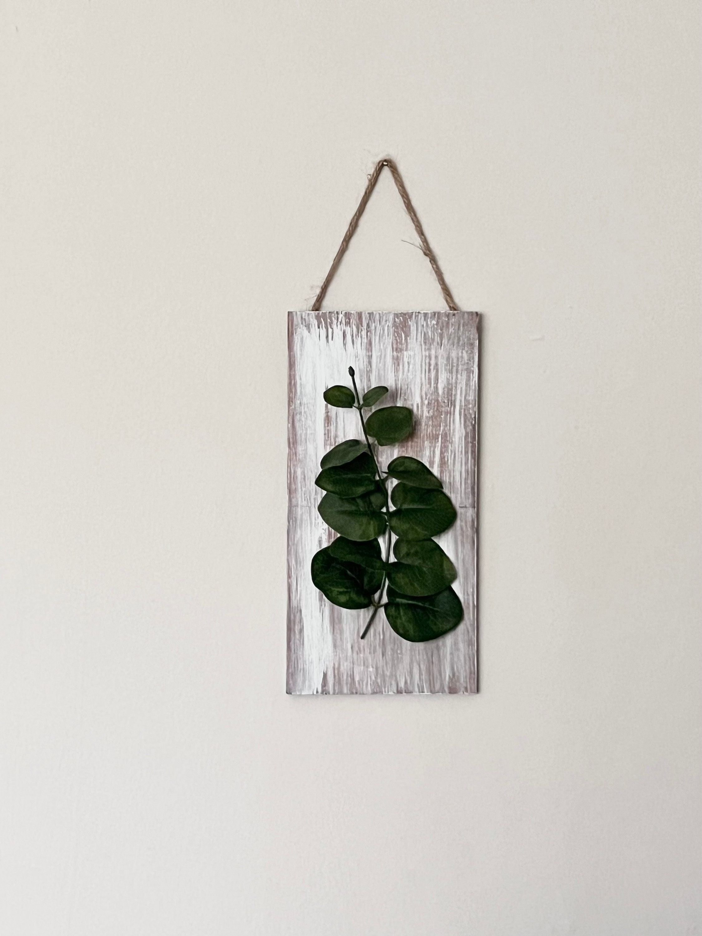 Eucalyptus Wall Hanging Décor, Wood Wall Décor, Home Décor, Greenery ...
