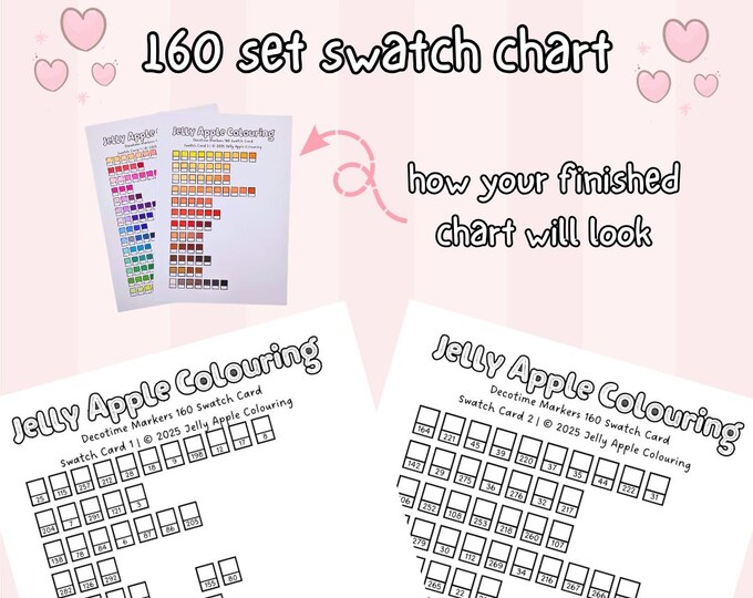 Decotime 160 Twin Markers Swatch Chart | Printable PDF | Printable ...