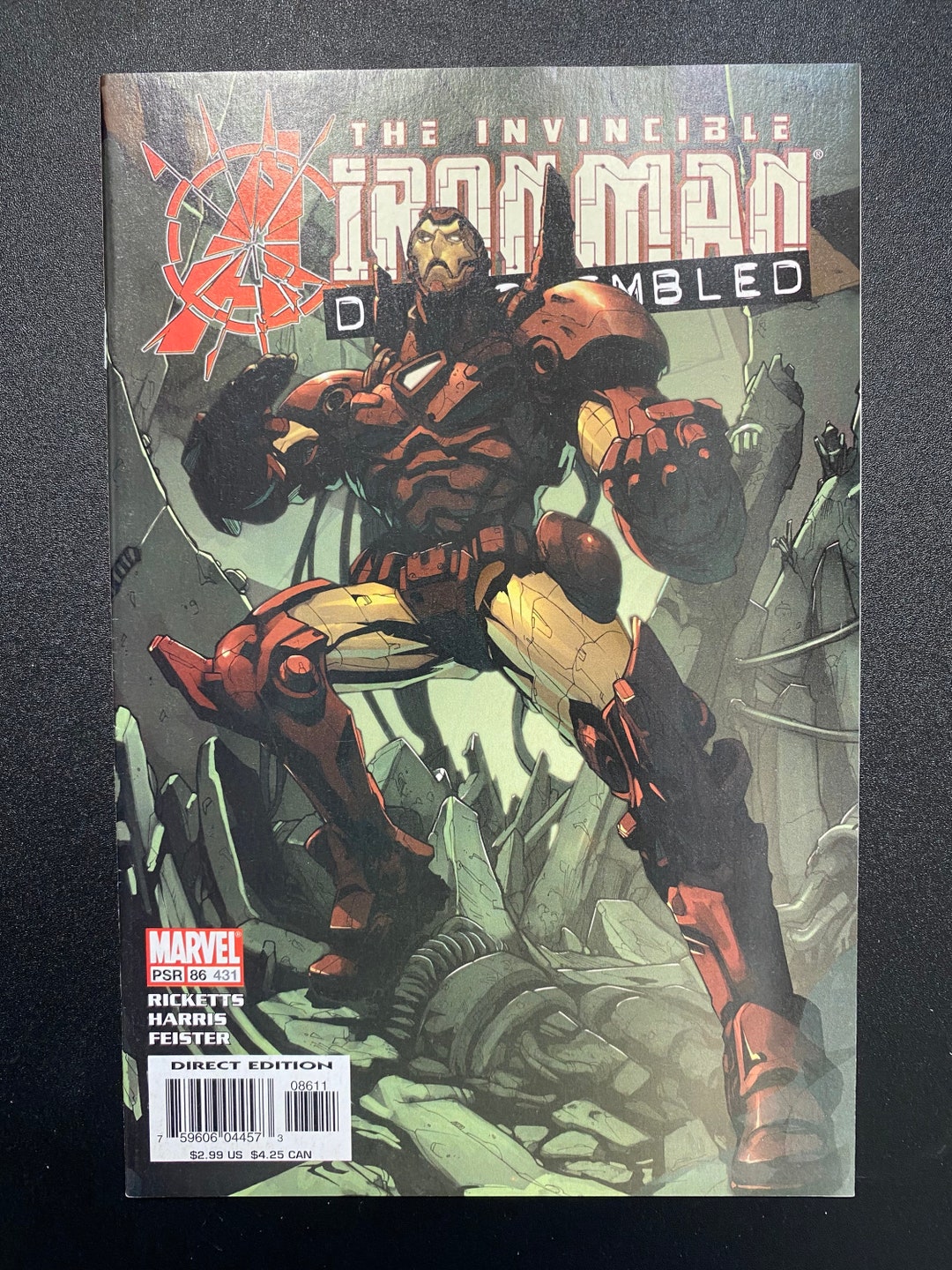 Marvel 1997 :the Invincible Iron Man Disassembled #86 - Etsy