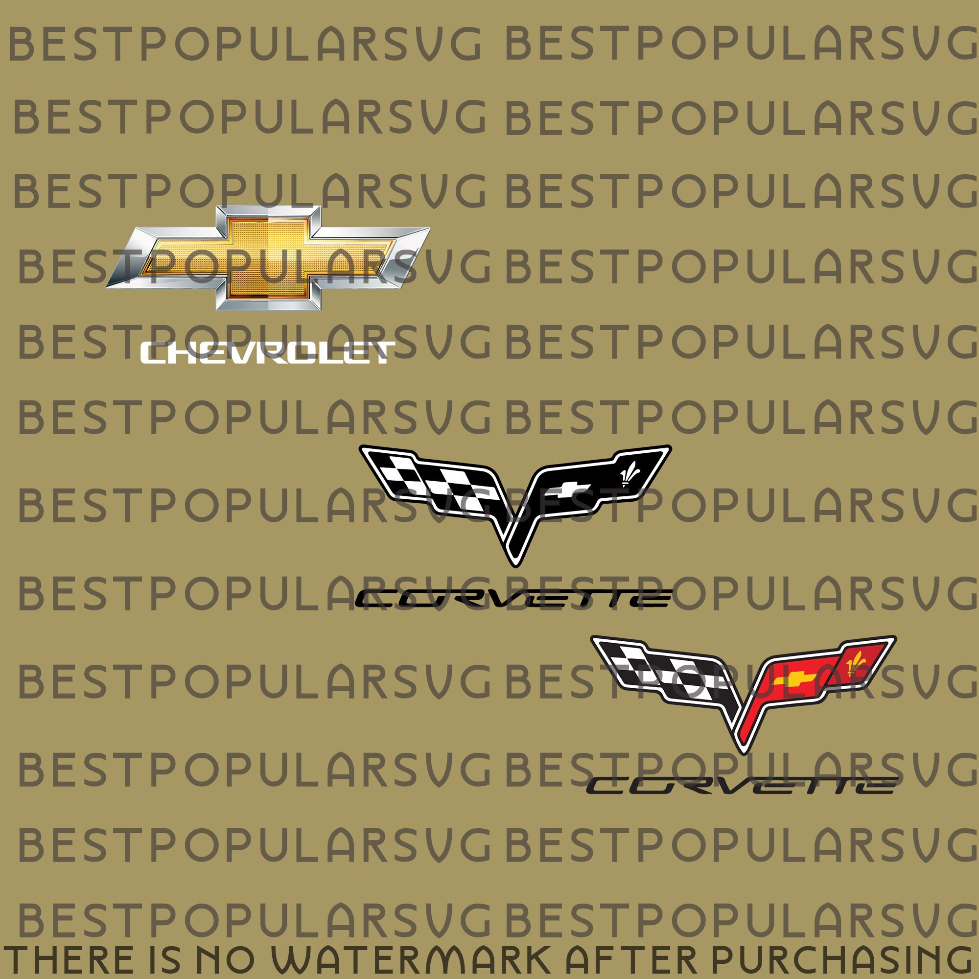 Chevrolet Corvette SVG PNG PDF Clipart Cricut Bundle - Etsy