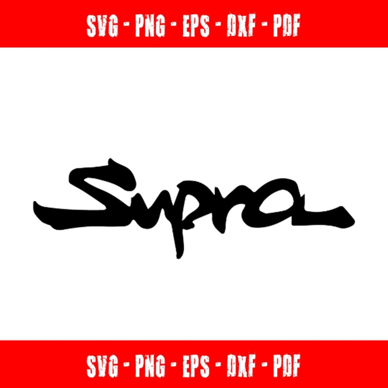 Supra Car Logo Png Pdf Eps Dxf Svg Cricut archivo de - Etsy México