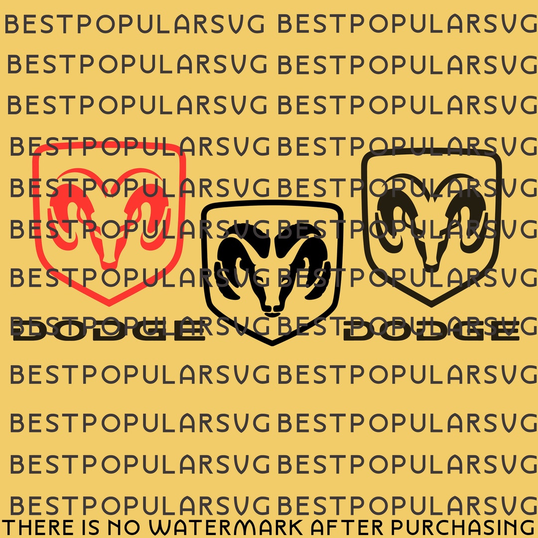 Dodge SVG PNG PDF Clipart Cricut Bundle Digital Prints - Etsy