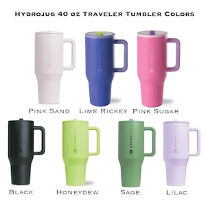 Hydrojug 40 Oz Traveler Custom Engraved Tumbler Doesn't Leak Gym ...