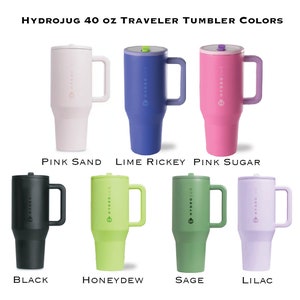 Hydrojug 40 Oz Traveler Custom Engraved Tumbler Doesn't Leak Gym ...