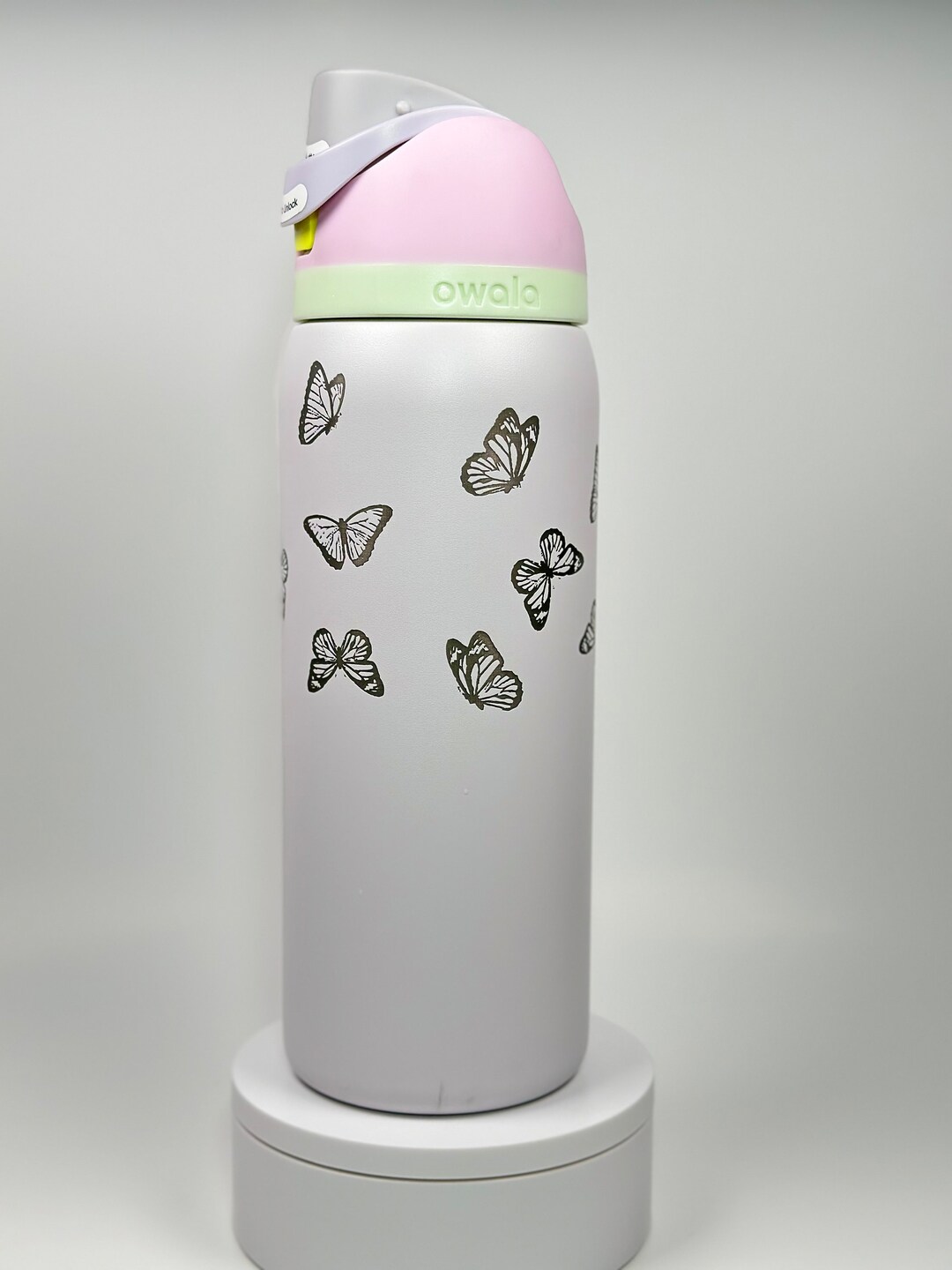 Owala Engravings Custom Engraved Candy Coated Water Bottle Butterfly ...