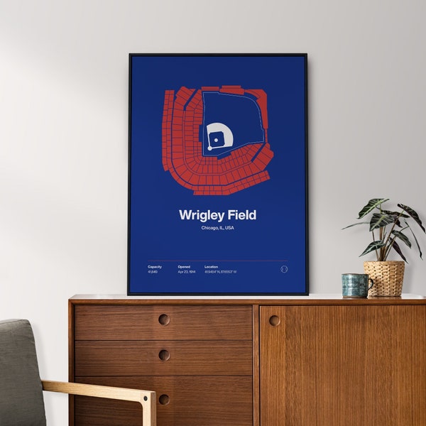 Chicago Cubs Print - Etsy