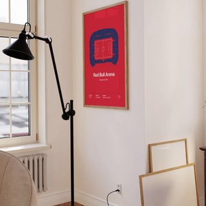 New York Red Bulls Poster, NY Red Bull Arena Stadium Print ...
