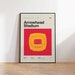 New York Red Bulls Poster, NY Red Bull Arena Print, Mid Century Modern ...