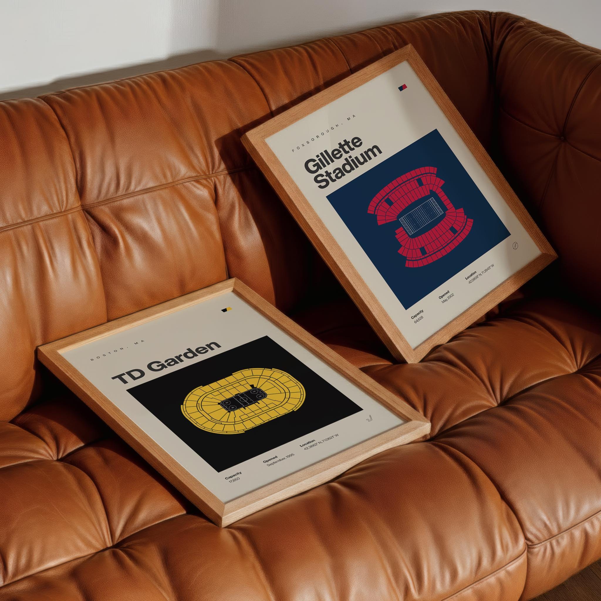 Boston Sports Stadium Print Set | Patriots, Bruins, Red Sox ...