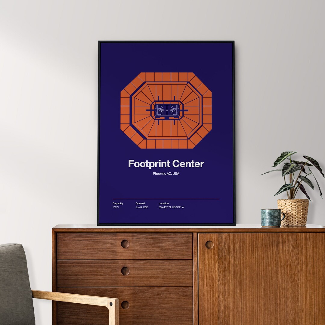 Phoenix Suns Poster Footprint Center Stadium Wall Art - Etsy