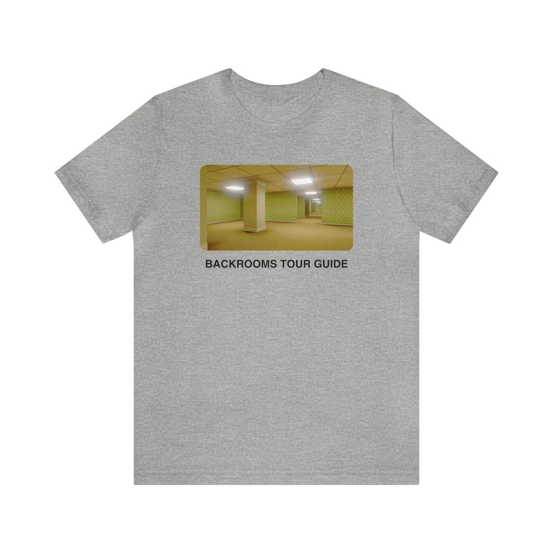 Backrooms Tour Guide Liminal Spaces Graphic T Shirt Urban Legend ...