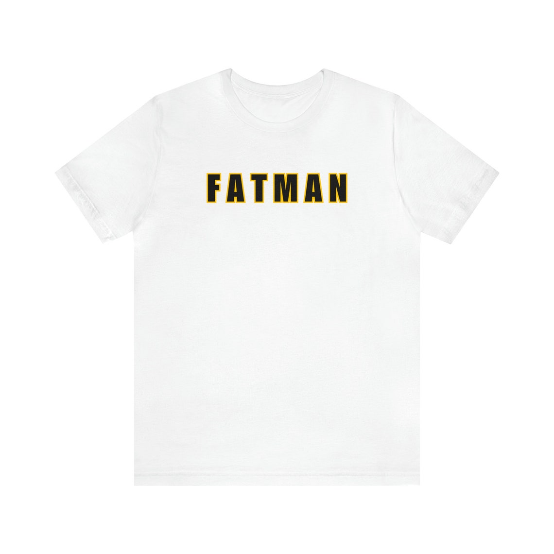 Fatman | Funny Obese Superhero Bat Graphic T Shirt | Nerd Overweight ...